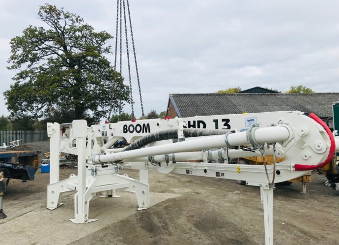 New Danfords Boom Makina BHD13 Metre Mobile Hydraulic Placing Boom — Danfords