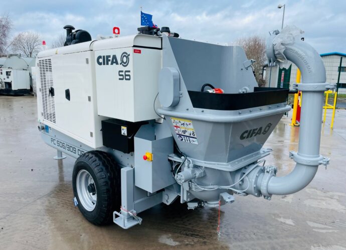 New Cifa PC506D Stage V Trailer Mounted Concrete Pump — Danfords