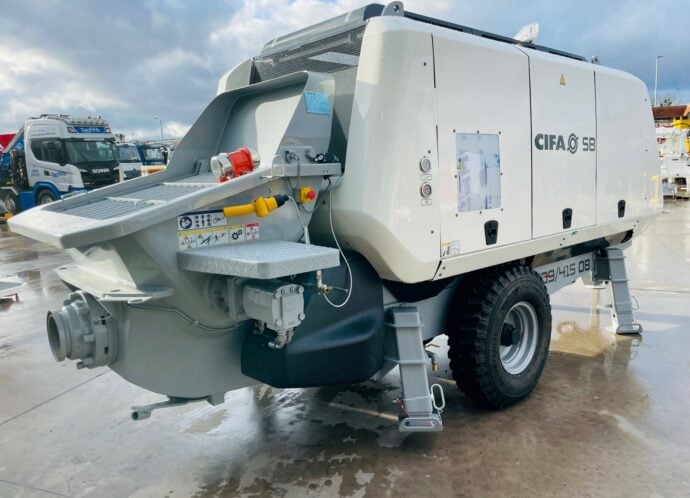 New Cifa PC709 Trailer Mounted Concrete Pump Stage V — Danfords