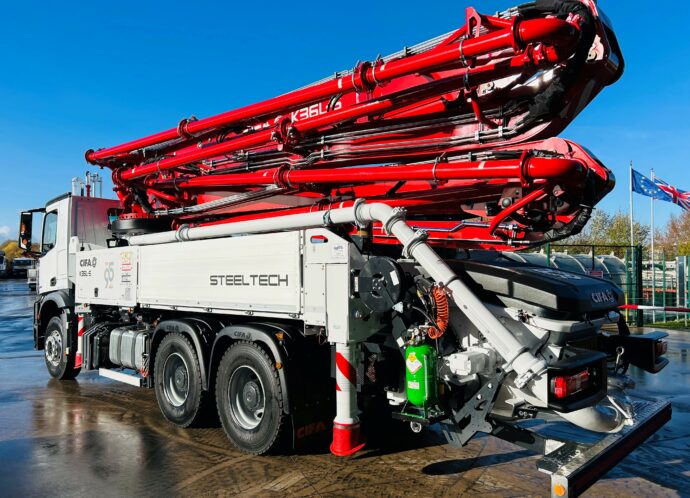 New Cifa K36-5L Truck Mounted Concrete Pump — Danfords